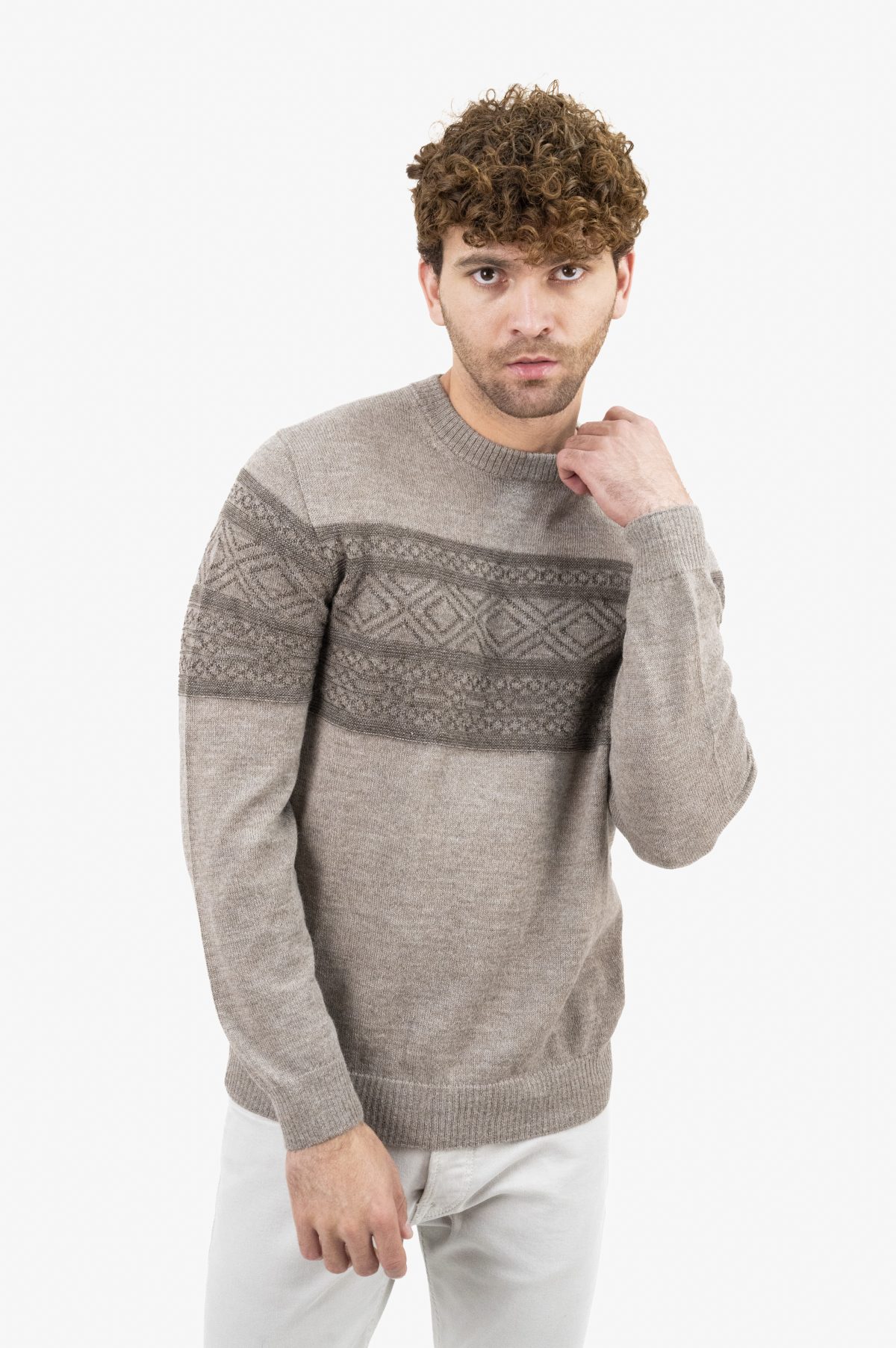 Chompa Capac Mostaza - Pure Alpaca