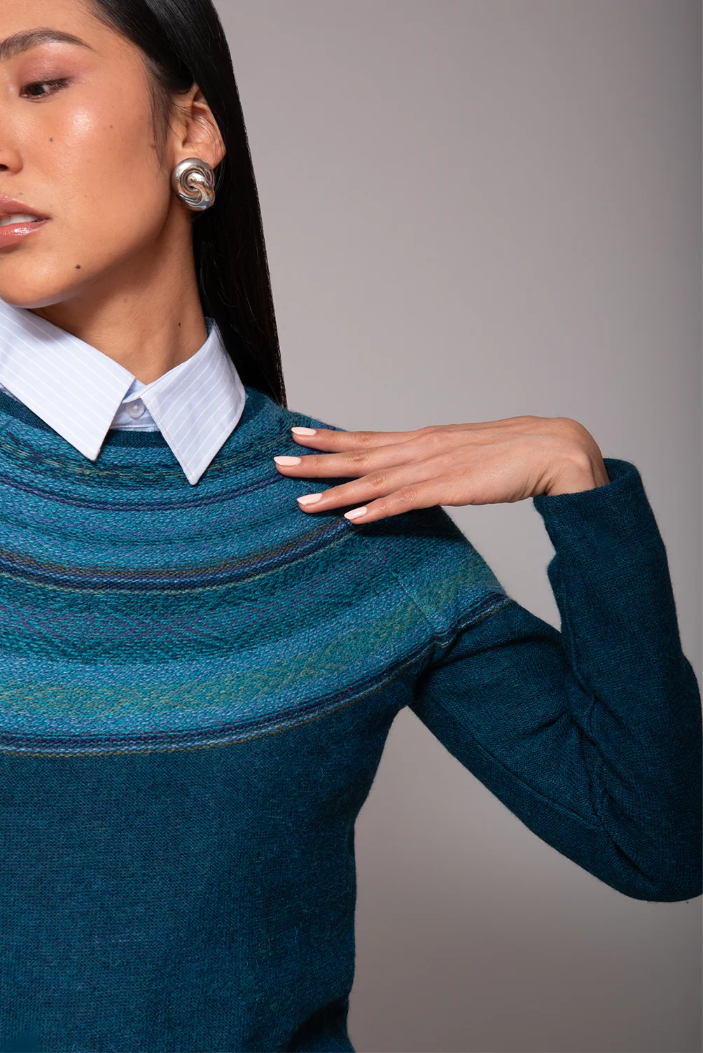 Suéter Ethel Turquesa - Pure Alpaca