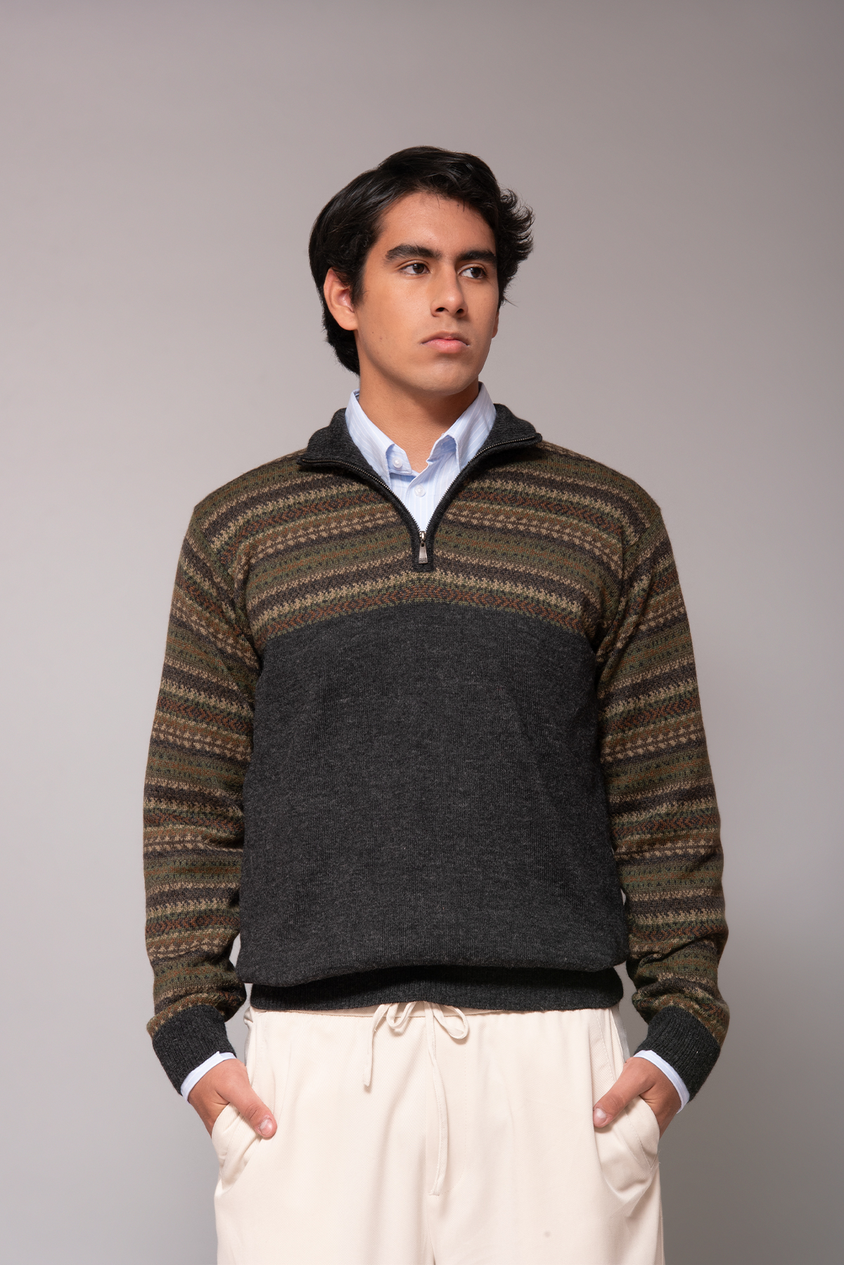 Troyer Samuel Charcoal - Pure Alpaca