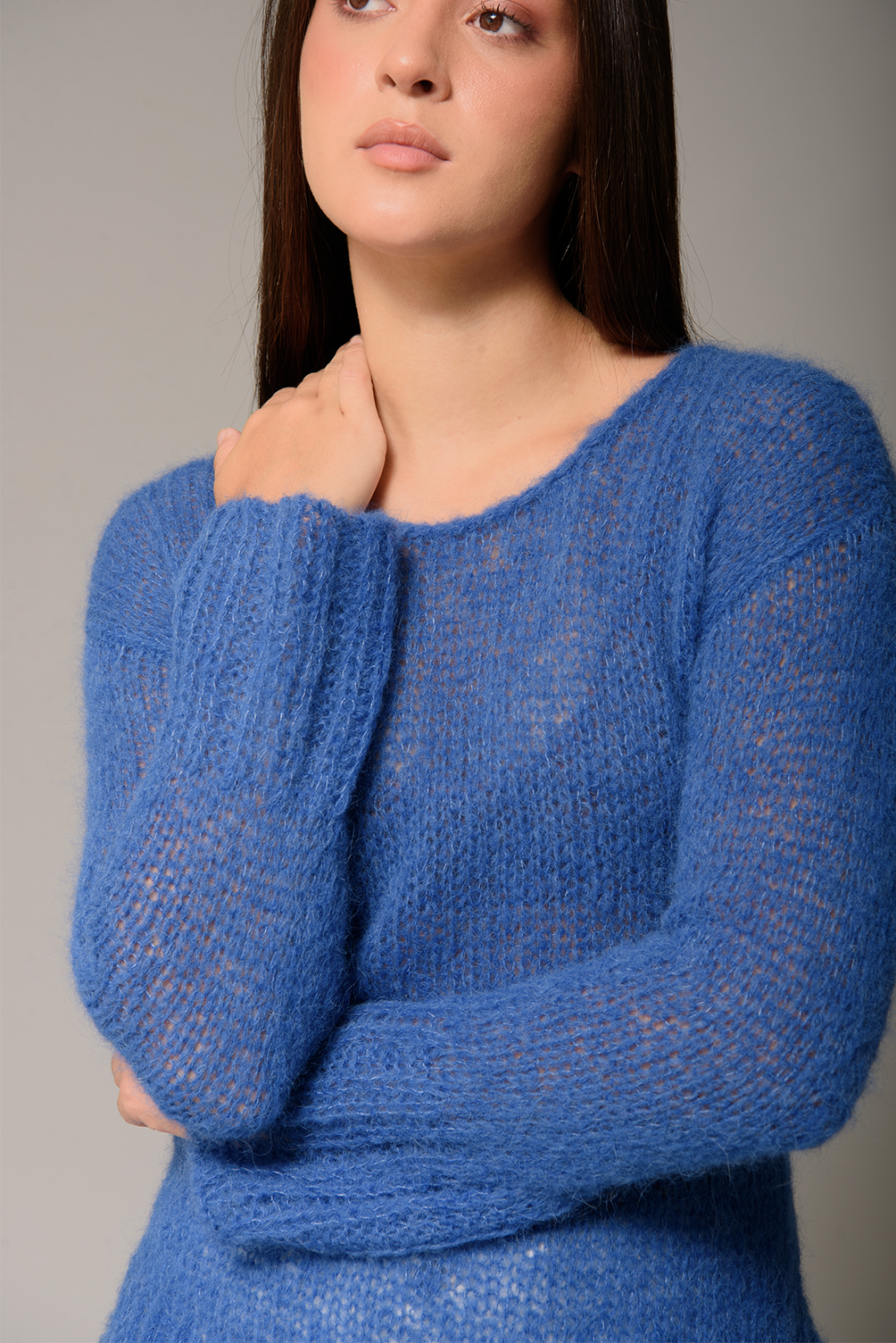 Suéter Briza Azul - Pure Alpaca